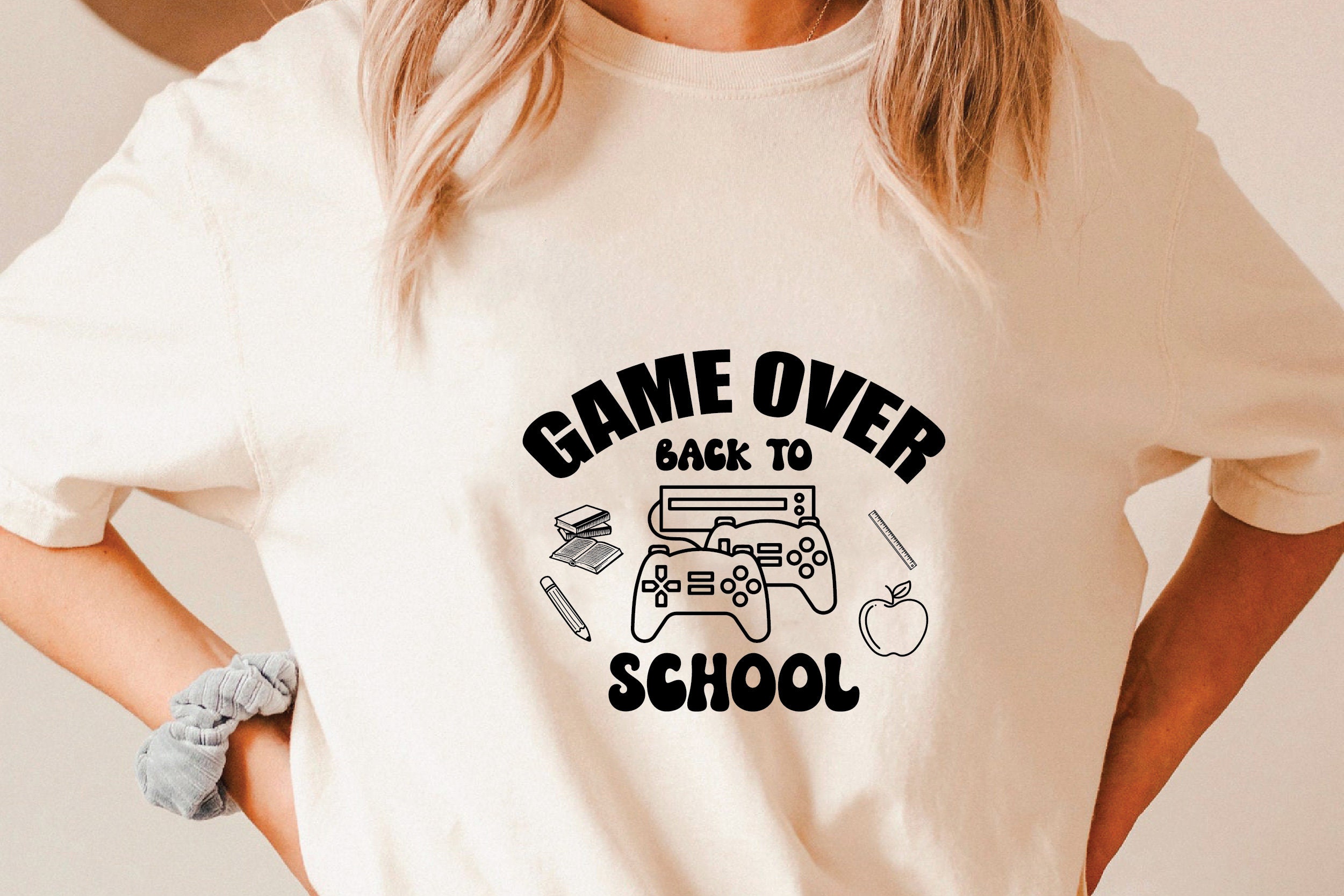 Game Over Back to School Svg, Png, Jpg, Dxf, First Day of School Svg ...