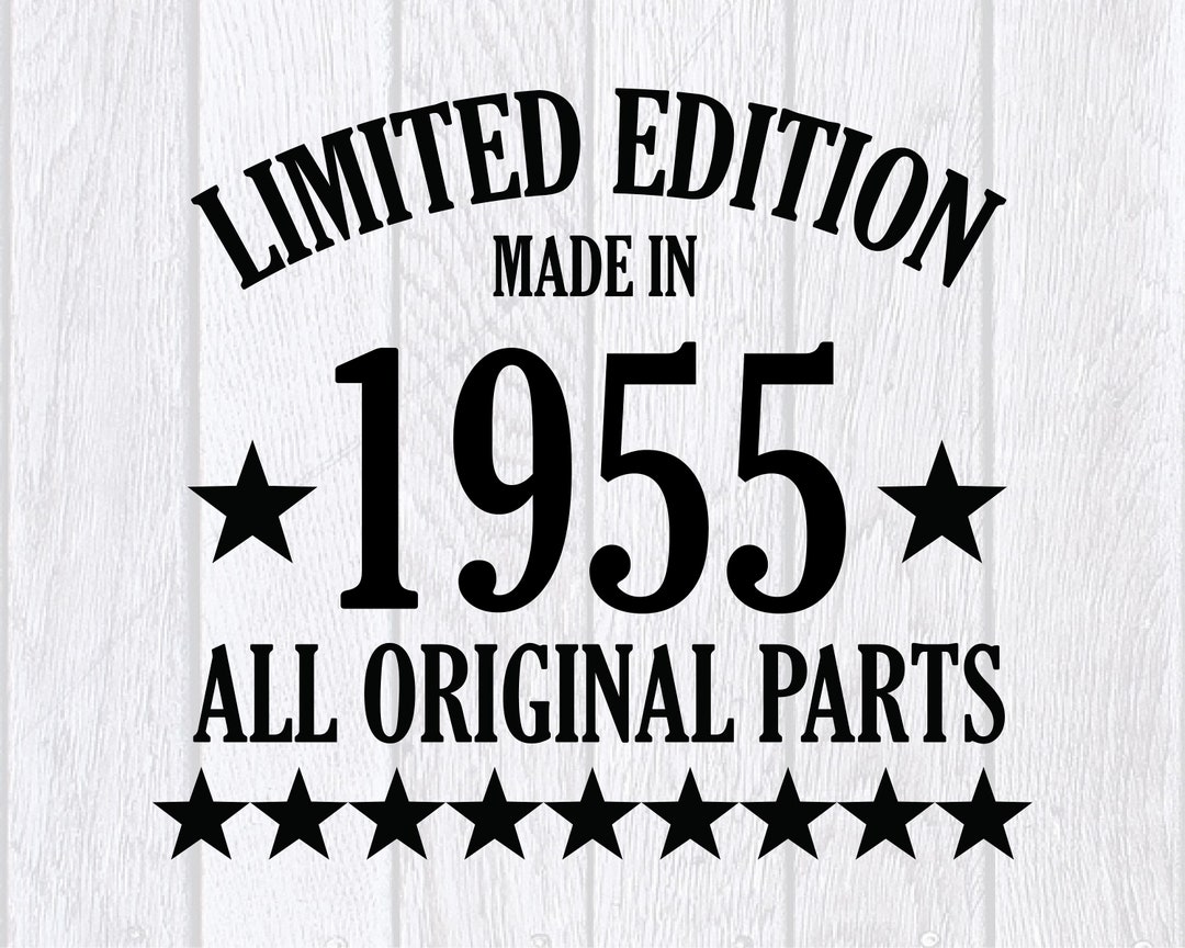 Limited Edition 1955 SVG All Original Parts 65rd Birthday Gift Idea ...