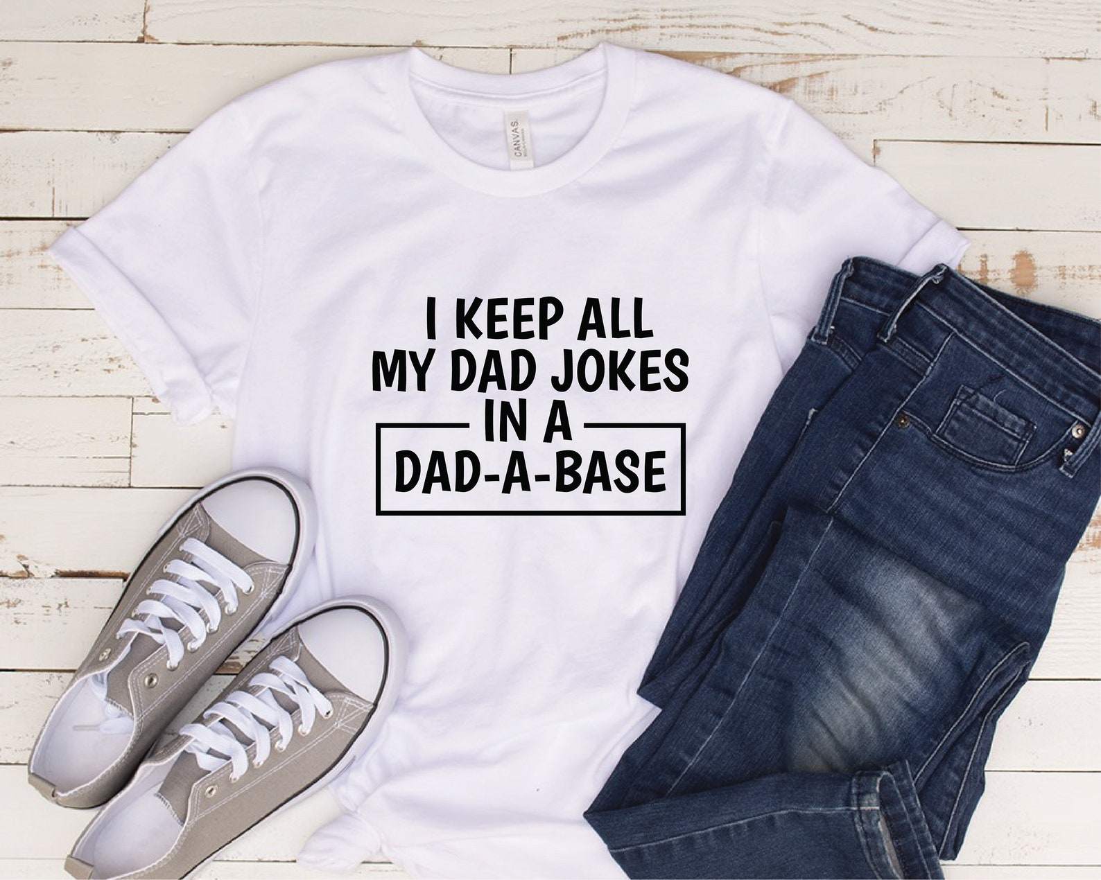 I Keep a Dad-a-base Svg, Dad Jokes PNG Download, Funny Dad SVG File ...