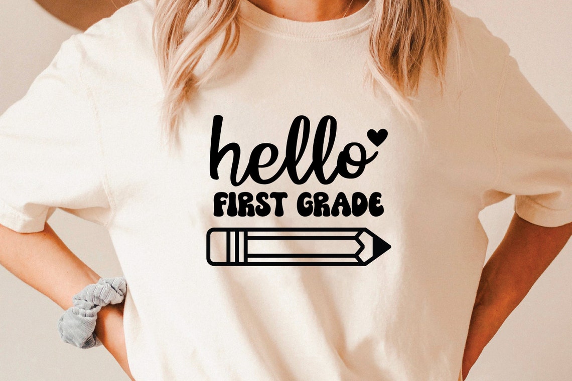 Hello First Grade Svg Hello 1st Grade Svg 1st Grade Svg - Etsy
