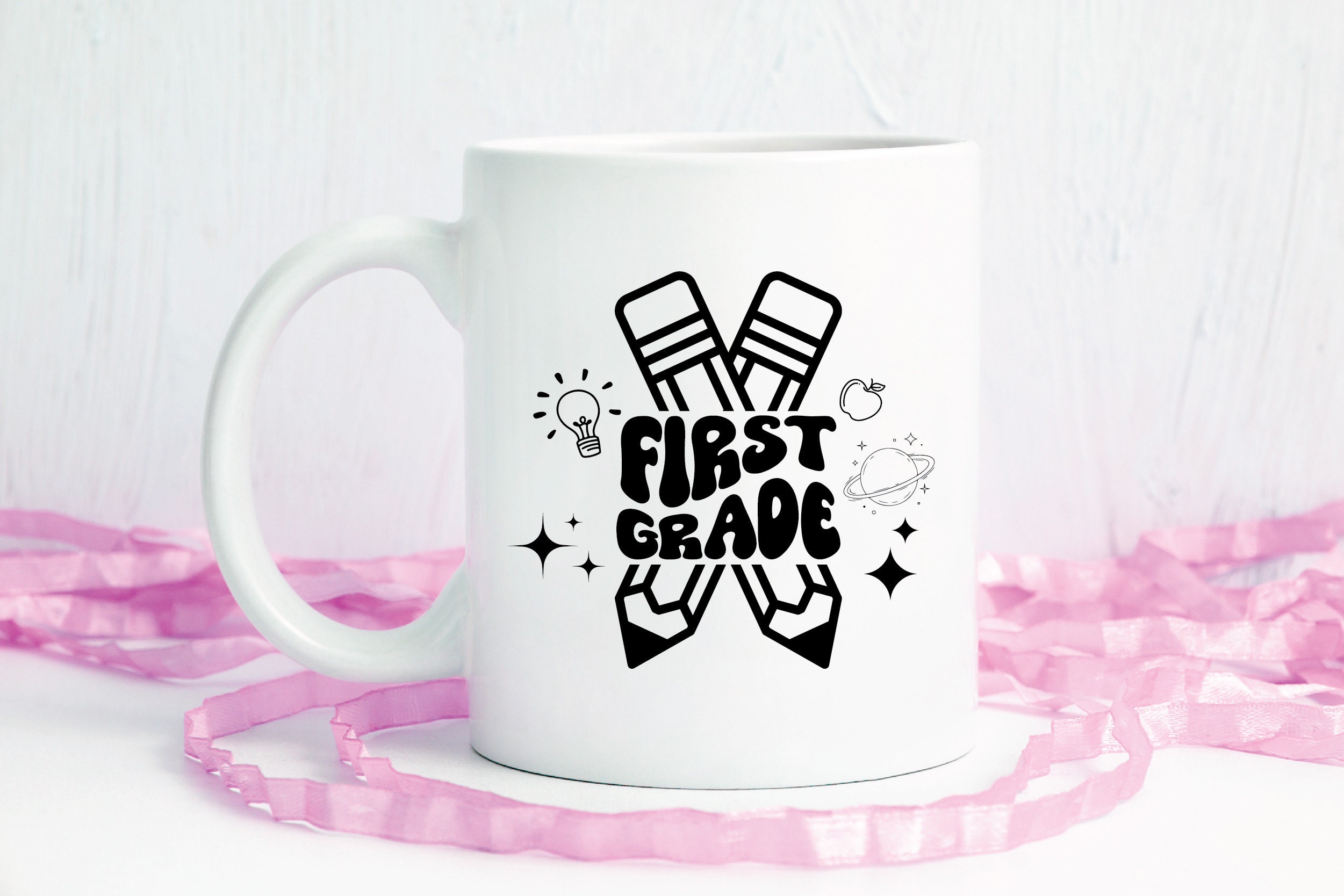 First Grade Pencil Svg, 1st Grade With Pencil Clipart Svg, First Grade ...