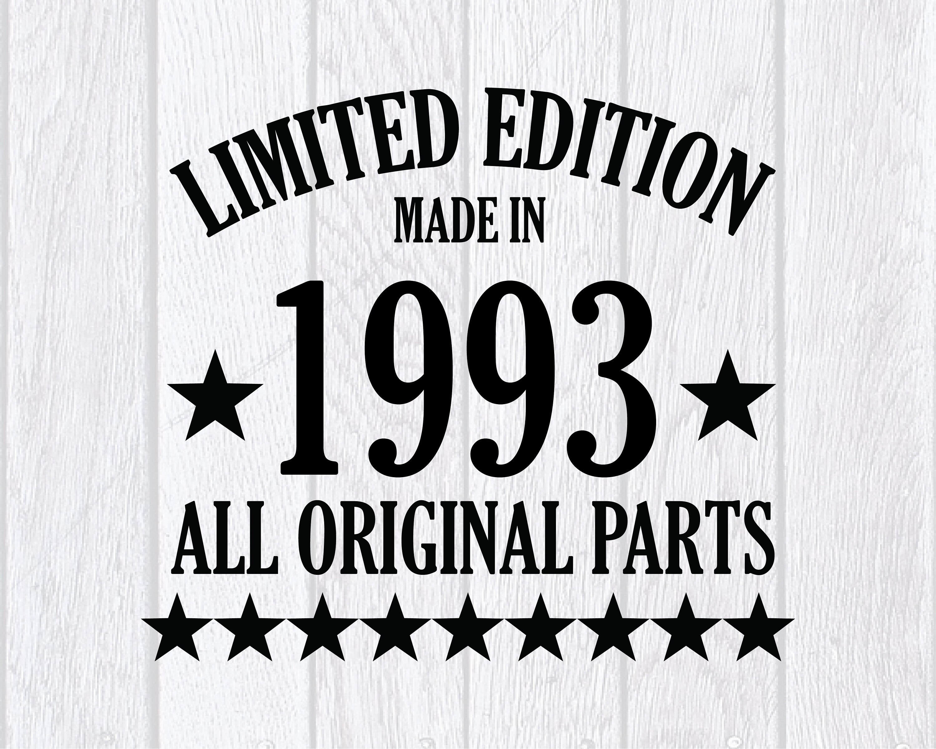 Edición Limitada 1993 SVG Todas las piezas originales 27rd cumpleaños ...