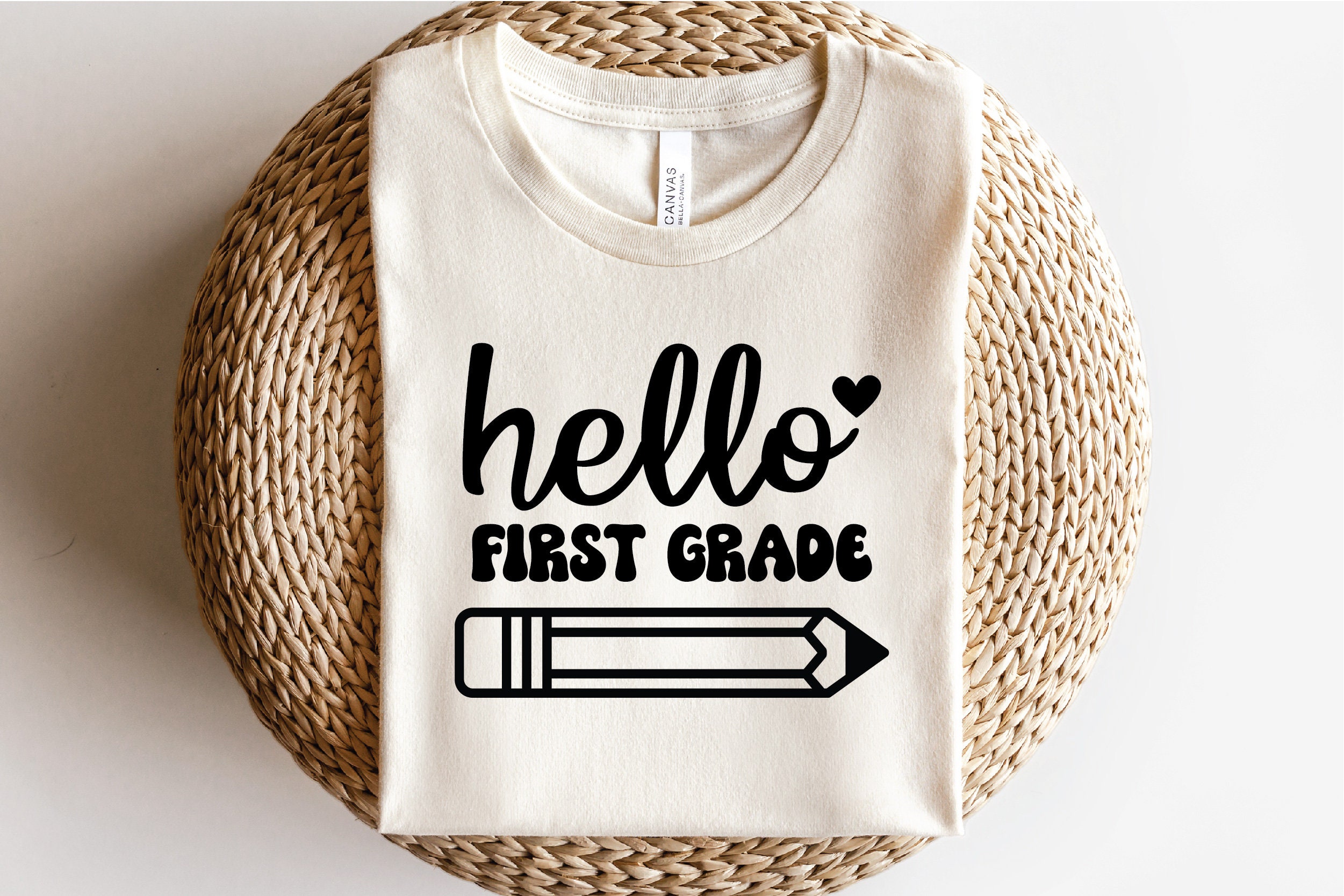 Hello First Grade Svg, Hello 1st Grade Svg, 1st Grade Svg, First Grade ...