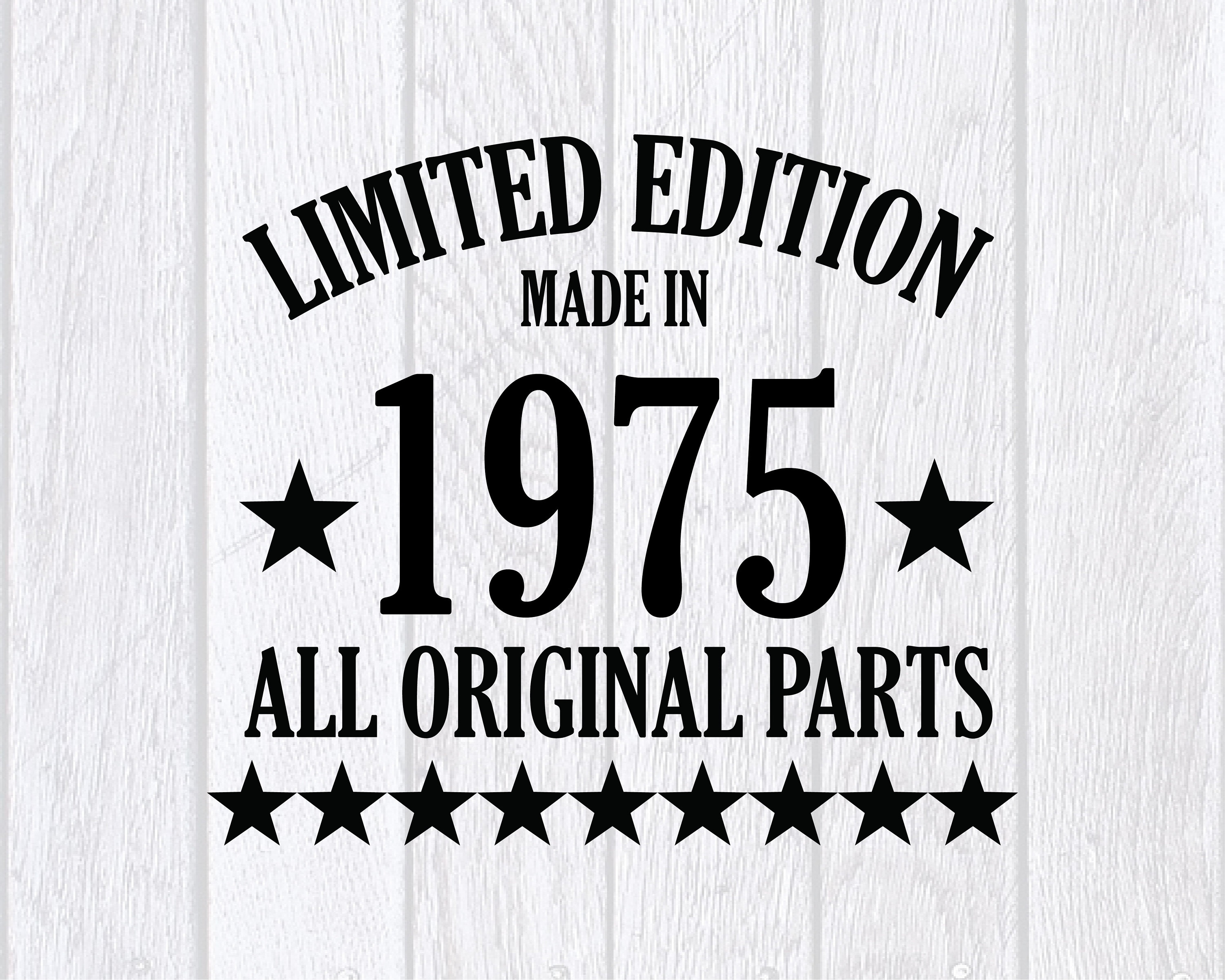 Limited Edition 1975 SVG All Original Parts 45rd Birthday Gift Idea ...