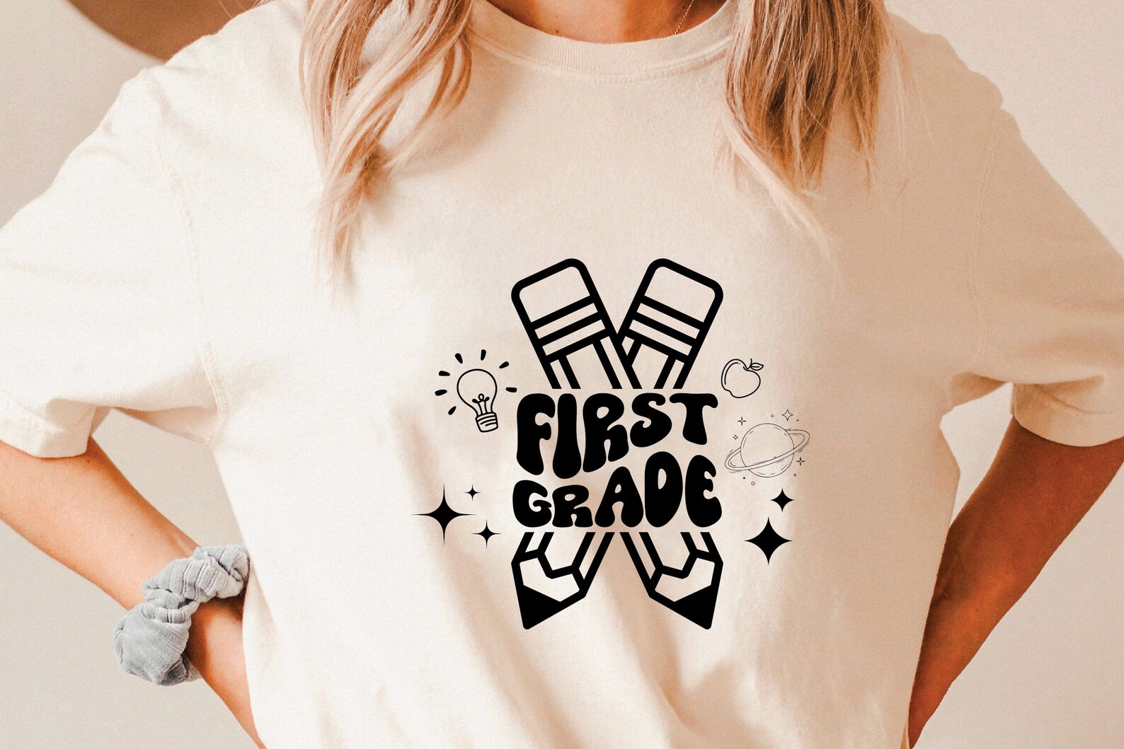 First Grade Pencil Svg 1st Grade With Pencil Clipart Svg - Etsy