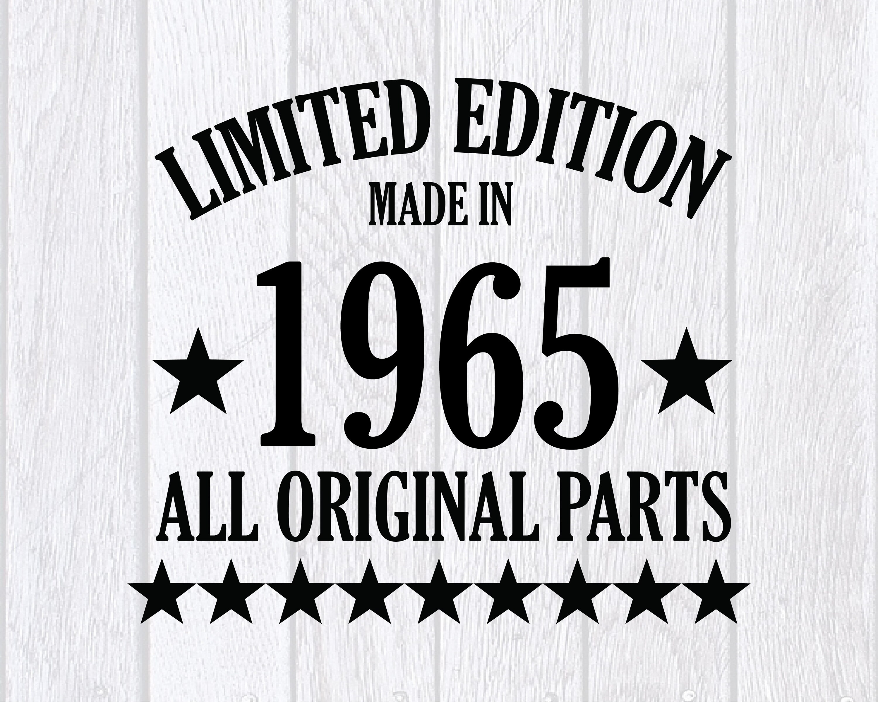 Limited Edition 1965 SVG All Original Parts 55rd Birthday Gift Idea ...