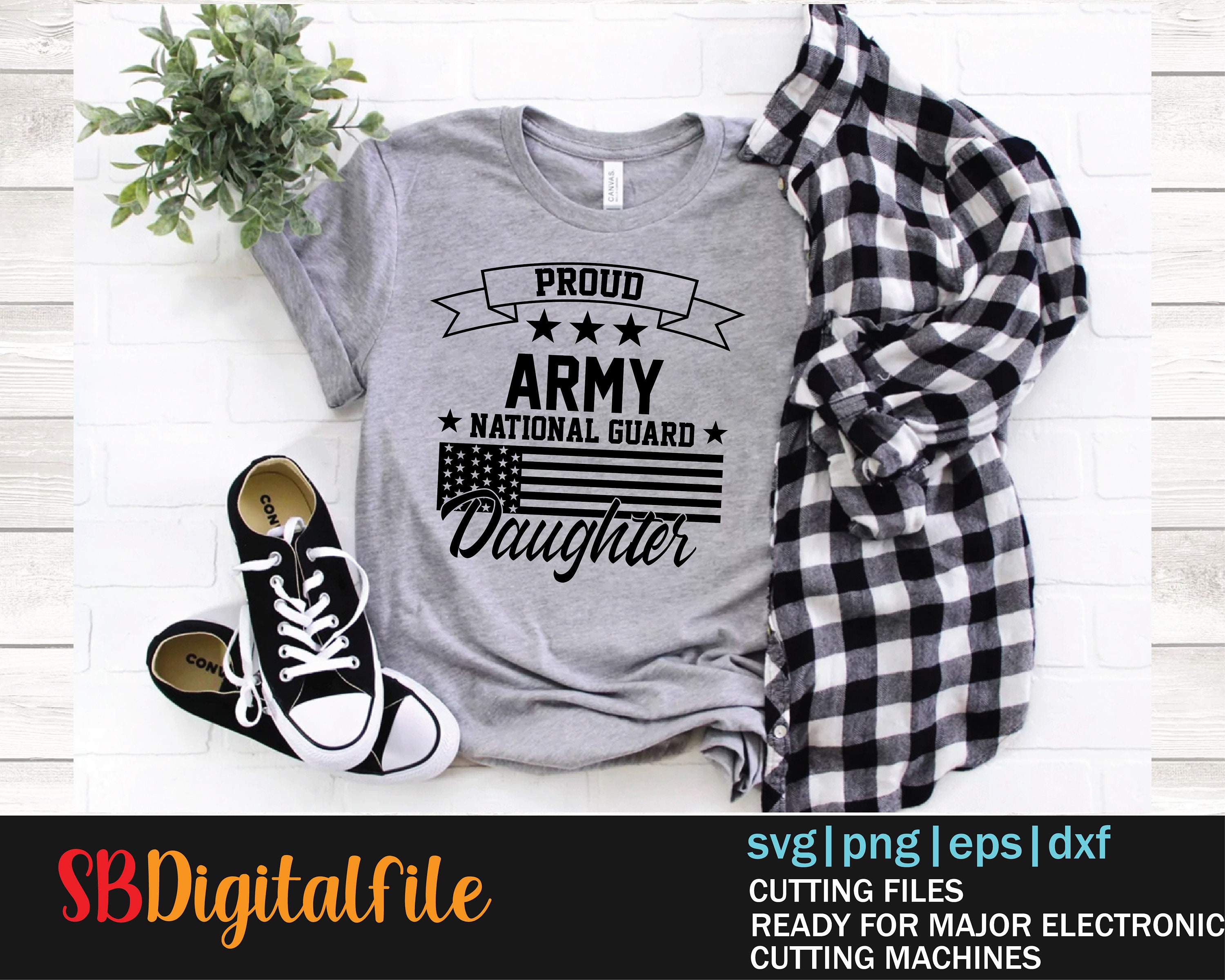 Proud Army Daughter SVG & PNG - Military Cut File / United States Army ...