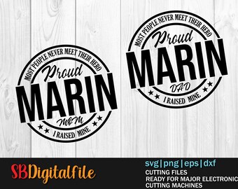 Marine Dad Svg - Etsy