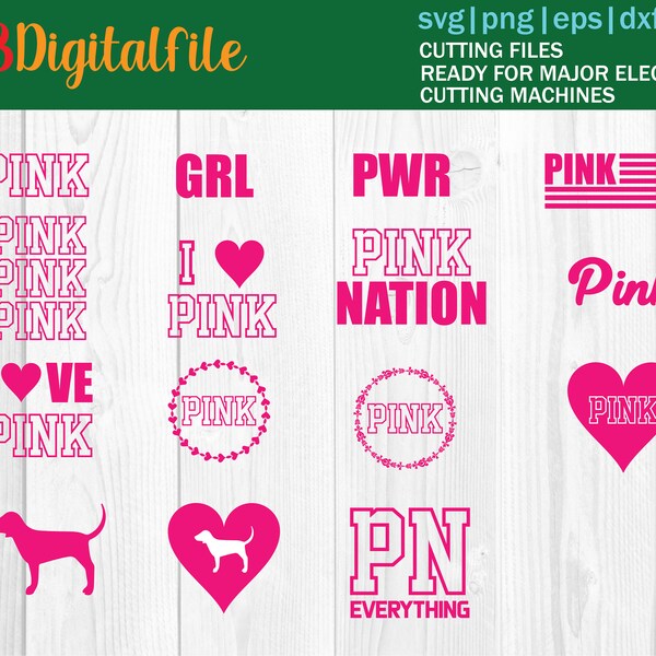 Pink Svg - Etsy