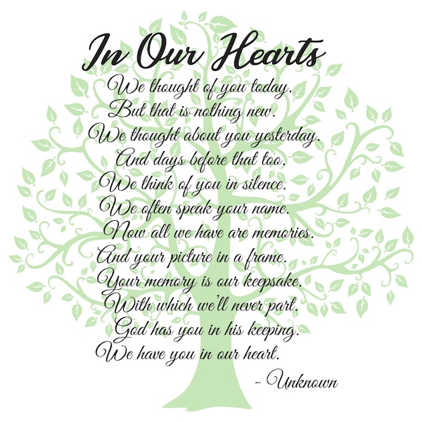 Sympathy Poem - Etsy