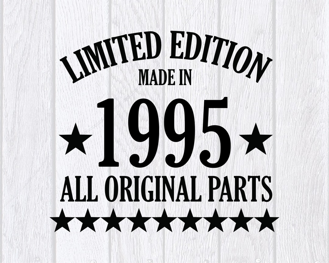 Limited Edition 1995 SVG All Original Parts 25th Birthday Gift Idea ...