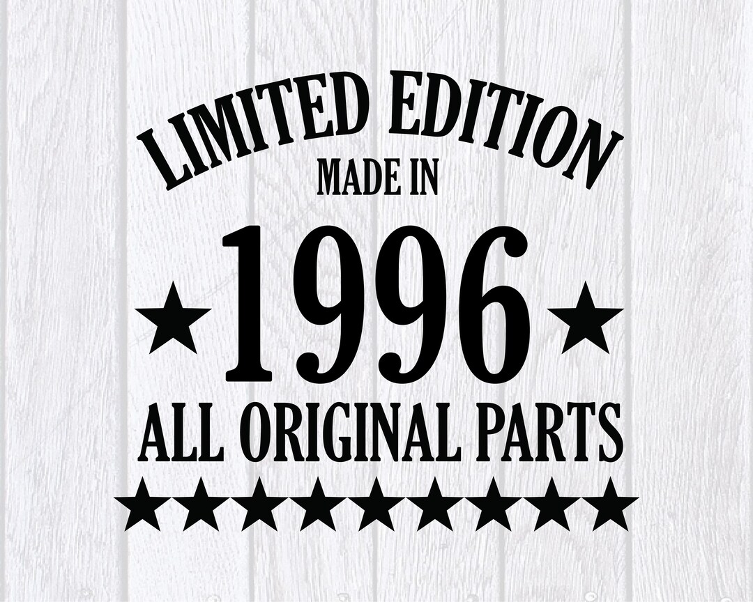Limited Edition 1996 SVG All Original Parts 26th Birthday Gift - Etsy