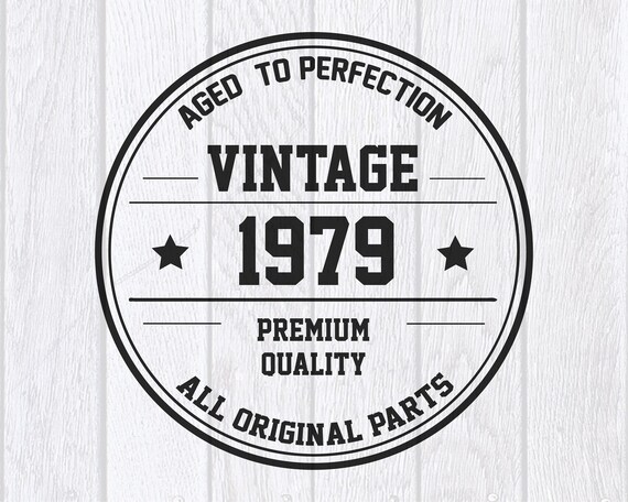 Vintage 1979 SVG PNG DXF 41th Birthday Svg Vintage Svg Happy - Etsy