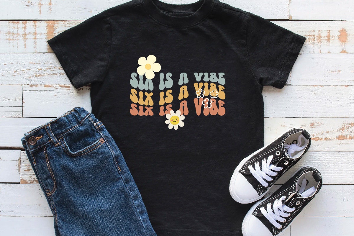 6 Birthday SVG Six is A Vibe 6th Birthday SVG 6 Birthday - Etsy