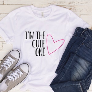 I'm the Cute One SVG is a Funny Shirt Design - Etsy