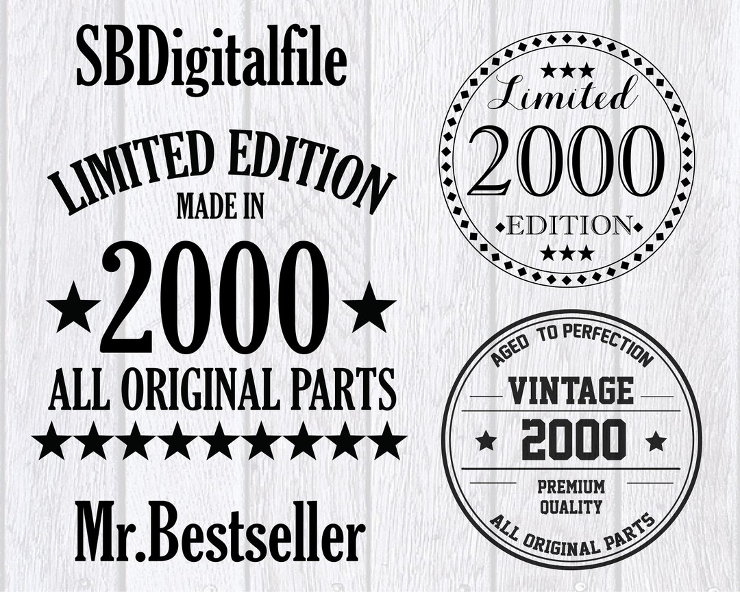 Limited Edition 2000 SVG All Original Parts 20th Birthday Gift Idea ...