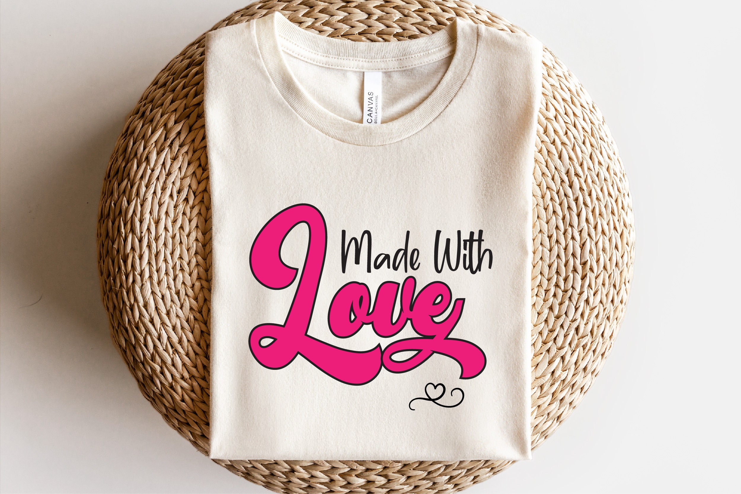 Made With Love SVG, Baby Svg, Love Svg, Maternity Svg, Dxf, Eps, Quote ...