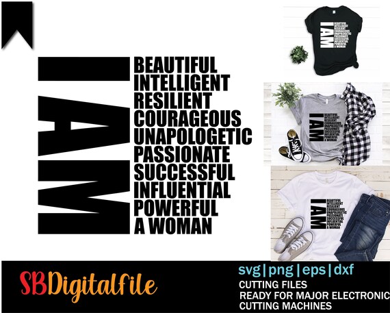 I AM A WOMAN svg Intelligent unapologetic svg Affirming | Etsy