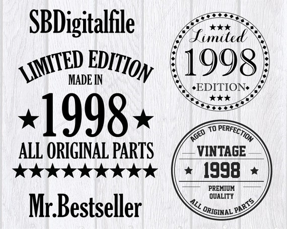 Limited Edition 1998 SVG All Original Parts 32th Birthday Gift - Etsy UK