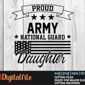 Proud Army Daughter SVG & PNG - Military Cut File / United States Army ...