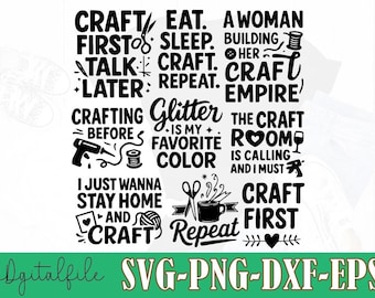 Crafting SVG Bundle, Craft SVG, Crafters Svg, Crafting Shirt Svg ...