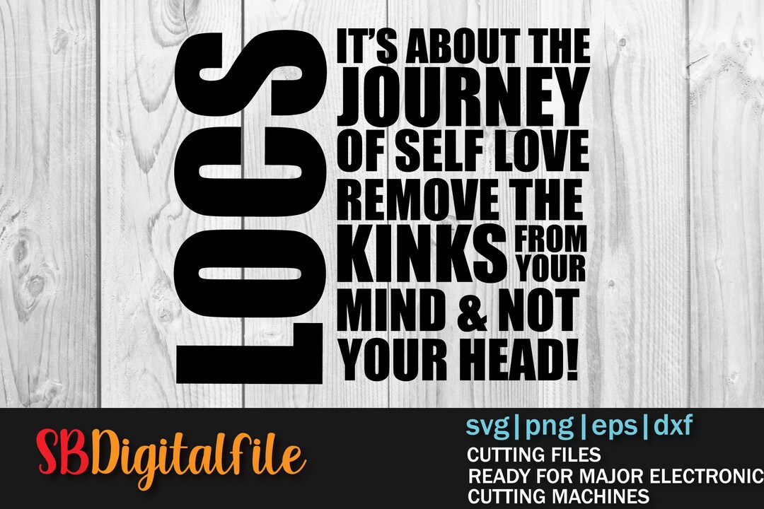 Locs Self Love - Remove the Kinks From Your Mind Dreadlocks Quote SVG ...