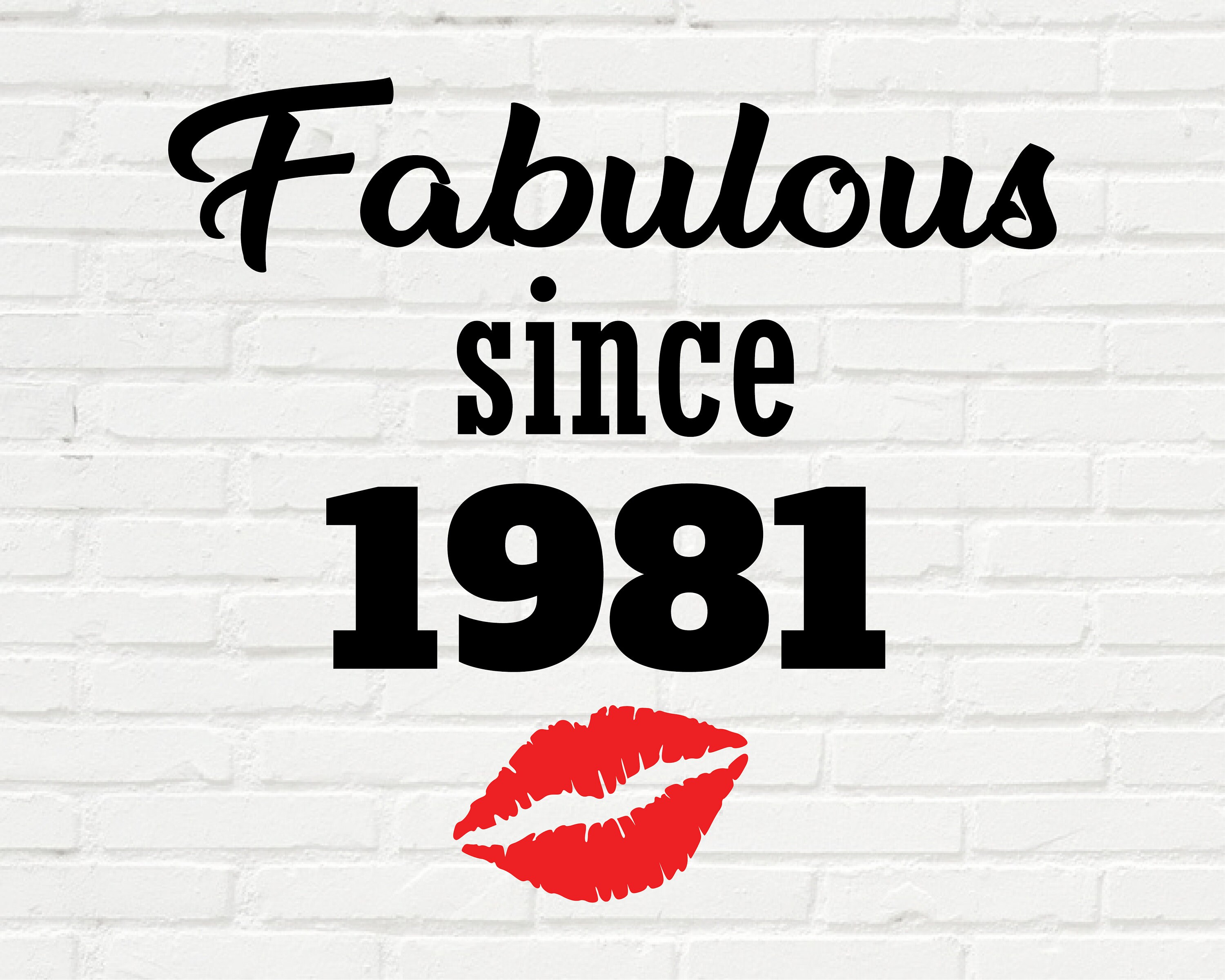 Chapter 39 Fabulous Since 1981 Thirty-nine Fabulous - Etsy UK