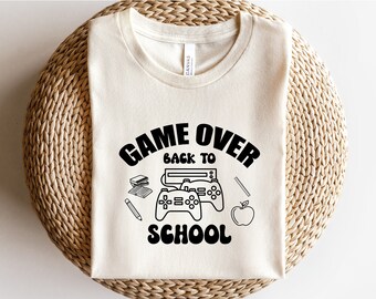 Game Over Back to School Svg, Png, Jpg, Dxf, First Day of School Svg ...