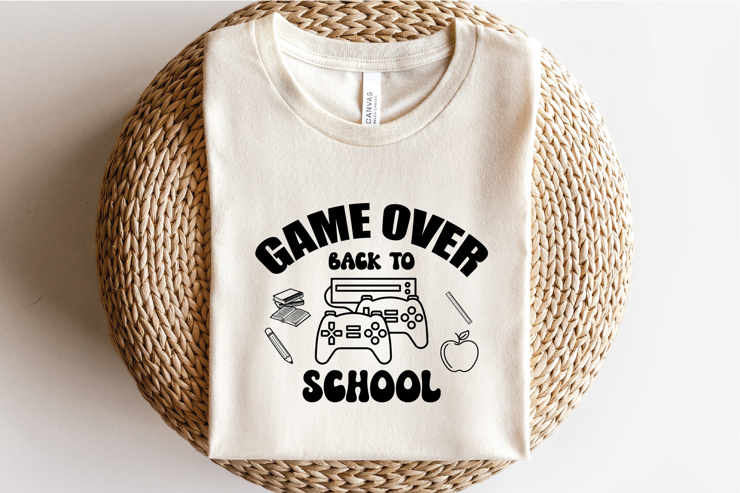 Game Over Back to School Svg, Png, Jpg, Dxf, First Day of School Svg ...
