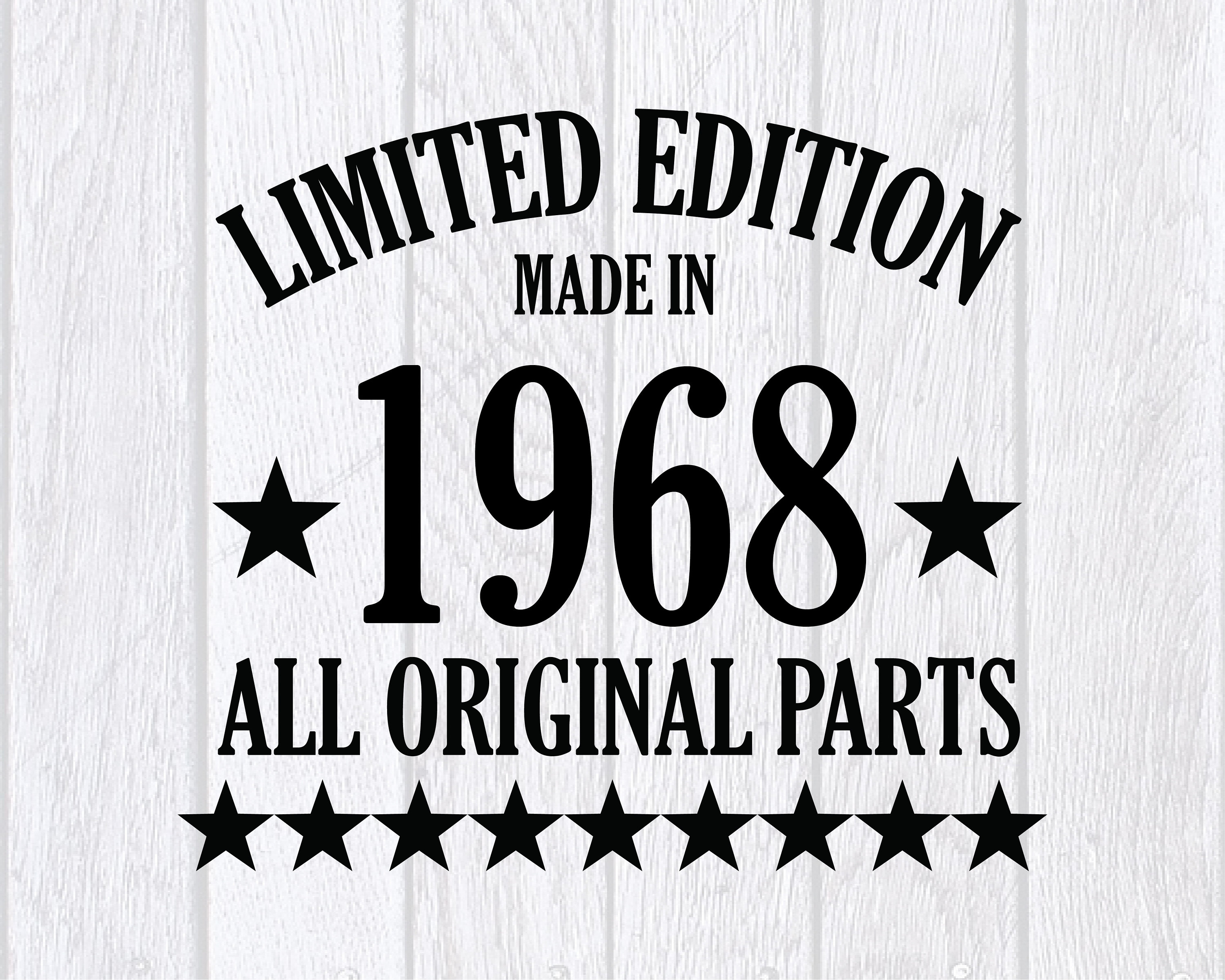 Limited Edition 1968 SVG All Original Parts 52rd Birthday Gift Idea ...