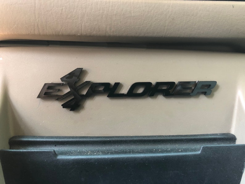 Small 4x4 Explorer Badges All Black Acrylic Paintable | Etsy