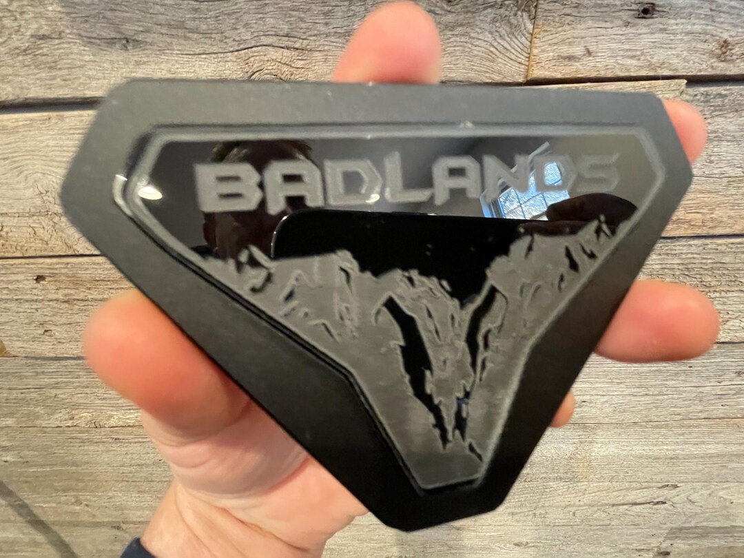 Badlands Blackout Acrylic Badge, Fender Emblem - Etsy