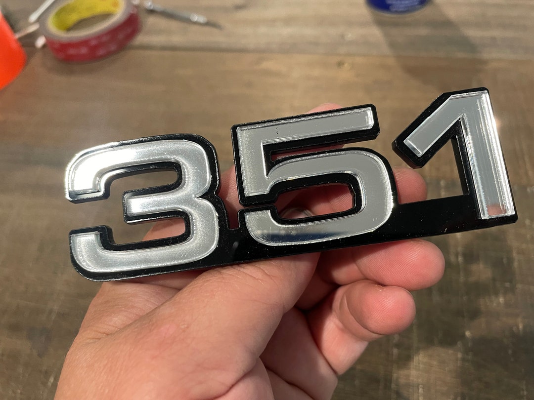 351 Tailgate or Fender Badges, Acrylic Badges , Ford F-series Emblems ...