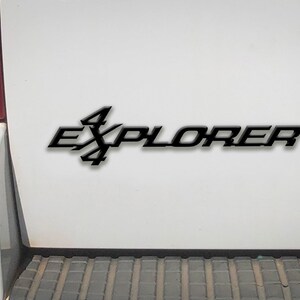 4x4 Explorer Badges - All Black Acrylic, Paintable Acrylic Badges ...