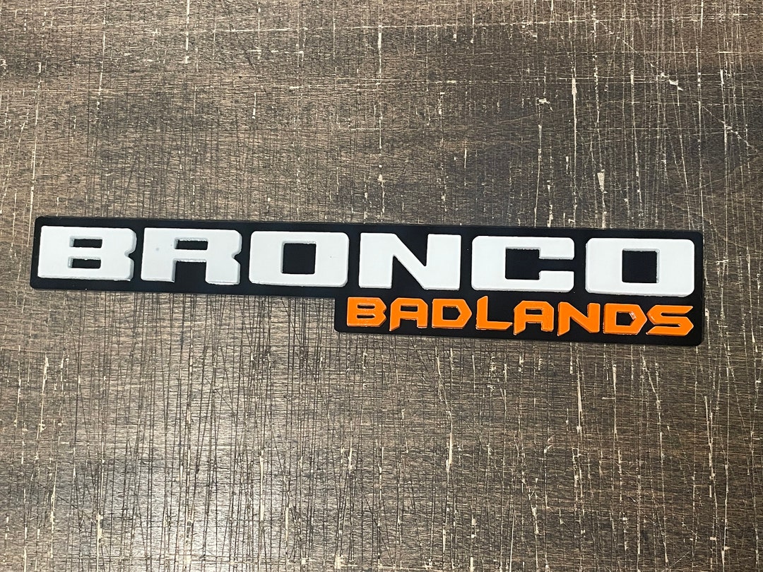NEW "badlands" Throwback Fender Badges, PAINTABLE Acrylic Badges , New ...
