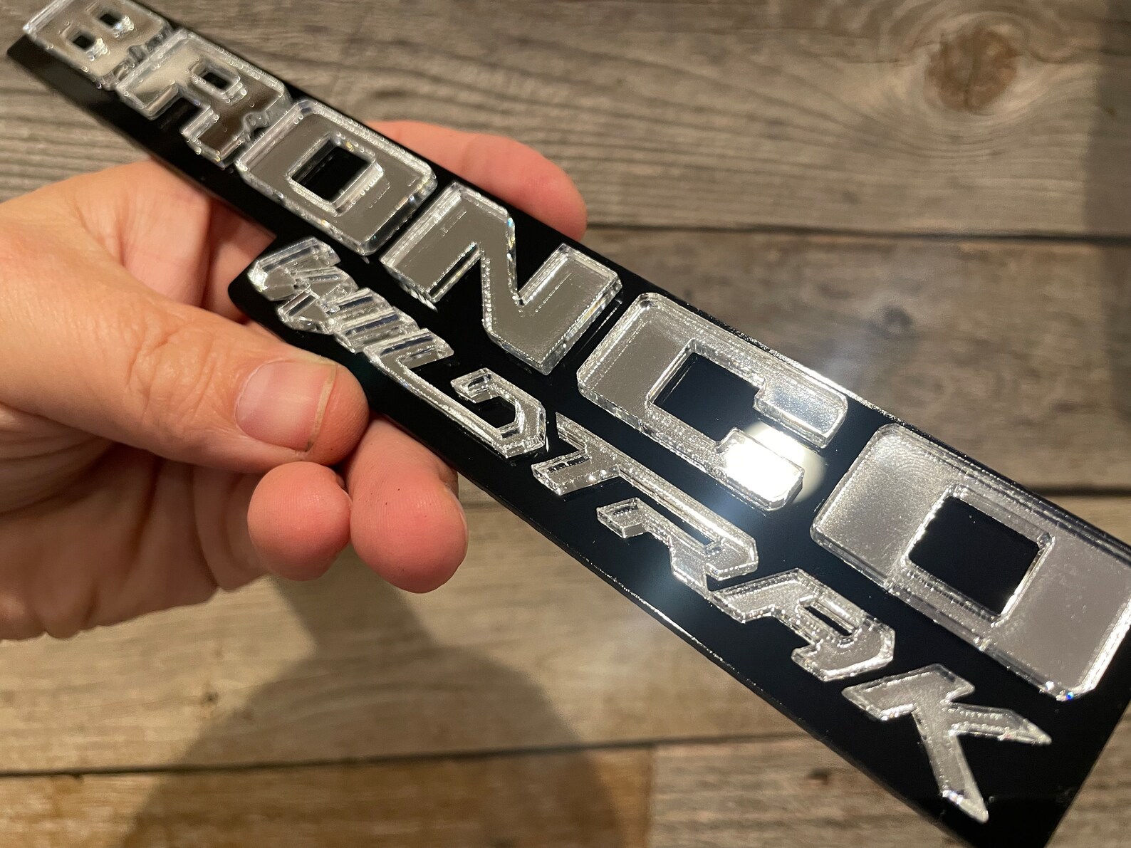 NEW wildtrak Throwback Fender Badges, Preassembled Chrome Acrylic ...