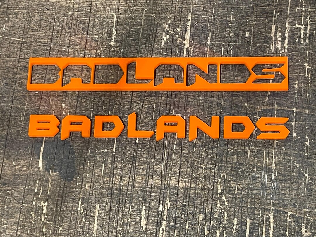 NEW "badlands" Solo Orange Letters (MANY Colors Available!!!) - Etsy