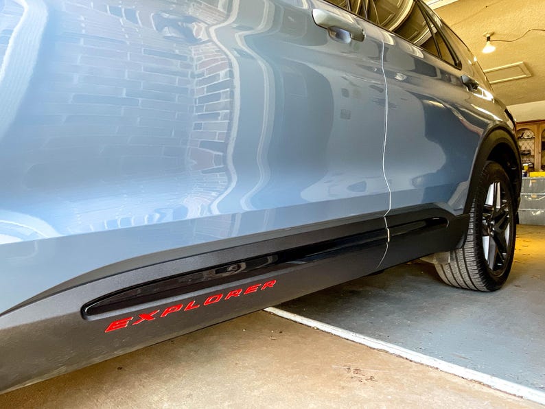 2020-current EXPL0RER Lower Rocker Panel Inserts (GLOSS RED) Set of 16 ...