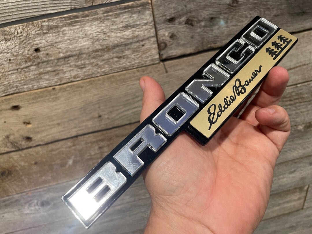 Br0nc0 Eddie Bauer Fender Badges, Acrylic Badges ,emblems, - Etsy