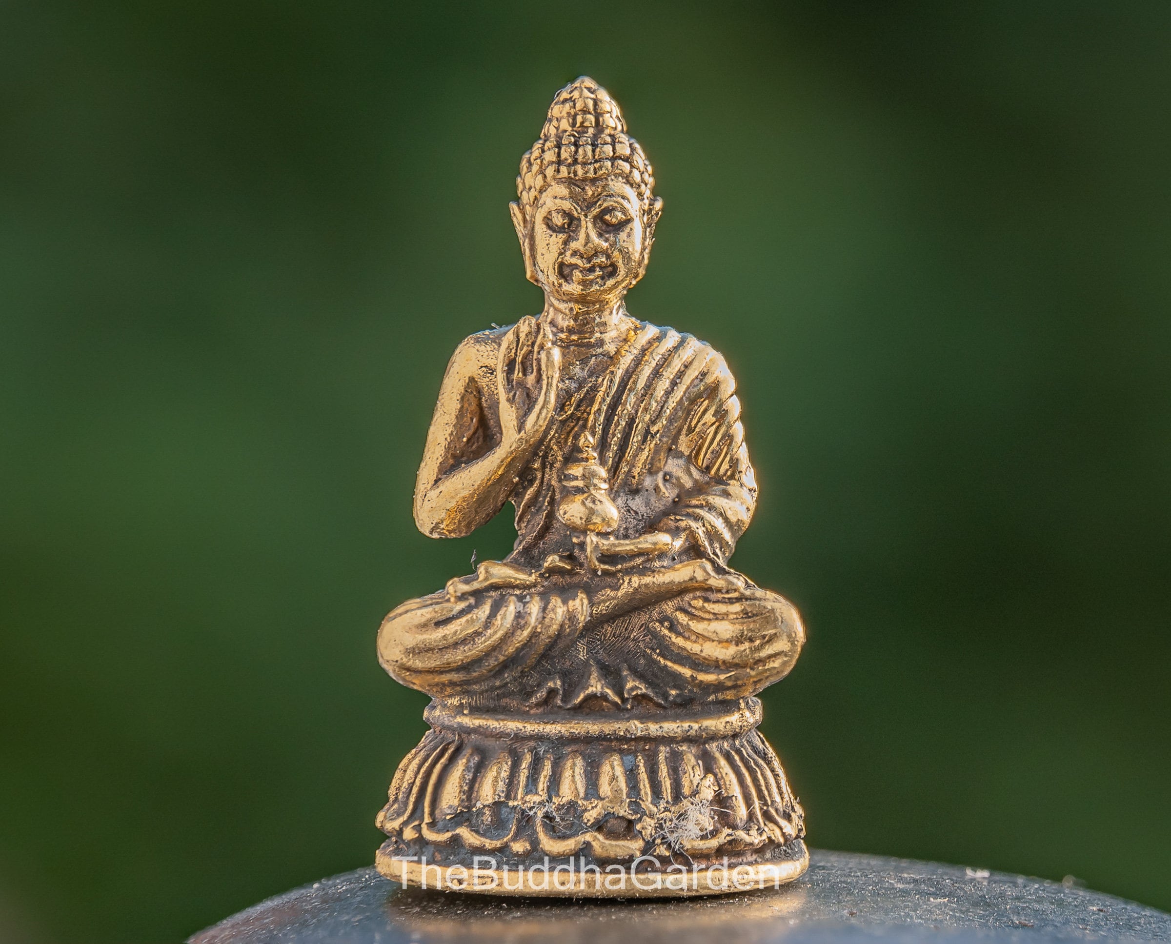 Protection Buddha Mini Statue Brass 1 and 1/8th Inches Tall | Etsy