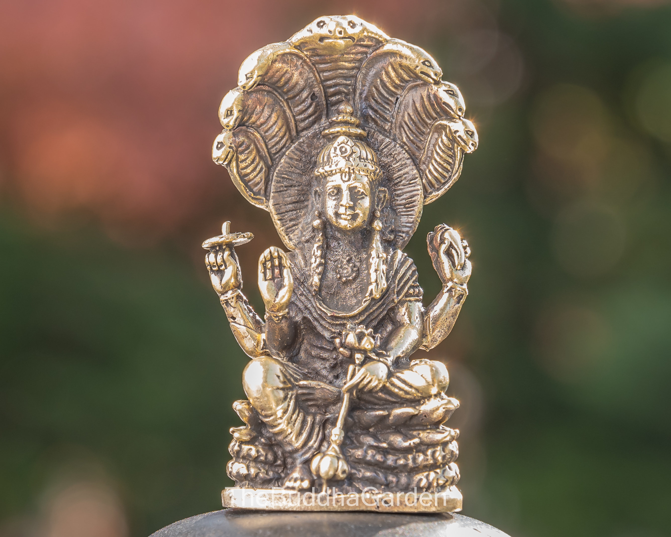 Vishnu Statue in Brass: Small Staute of Hindu God Vishnu God of ...