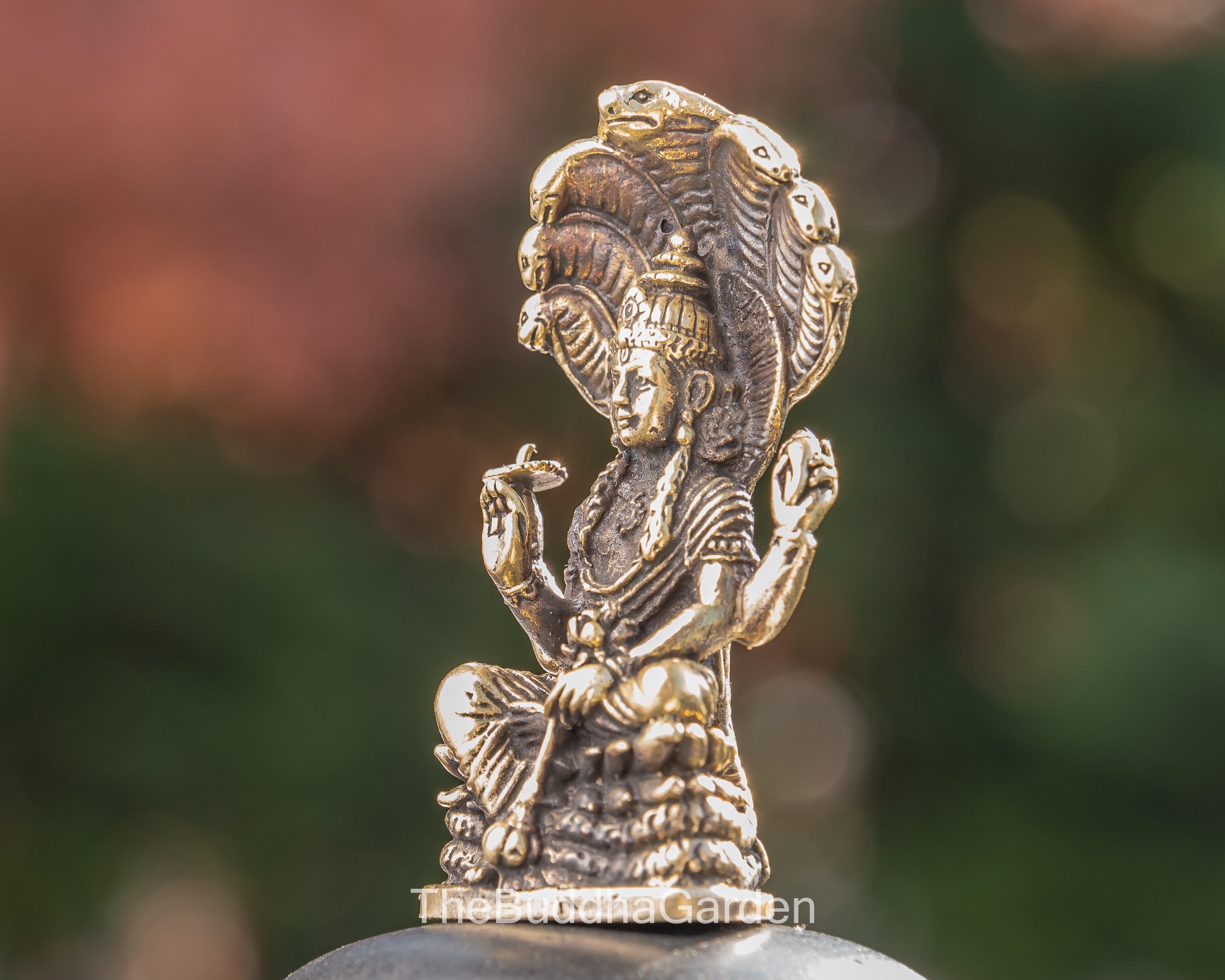 Vishnu Statue in Brass: Small Staute of Hindu God Vishnu God of ...