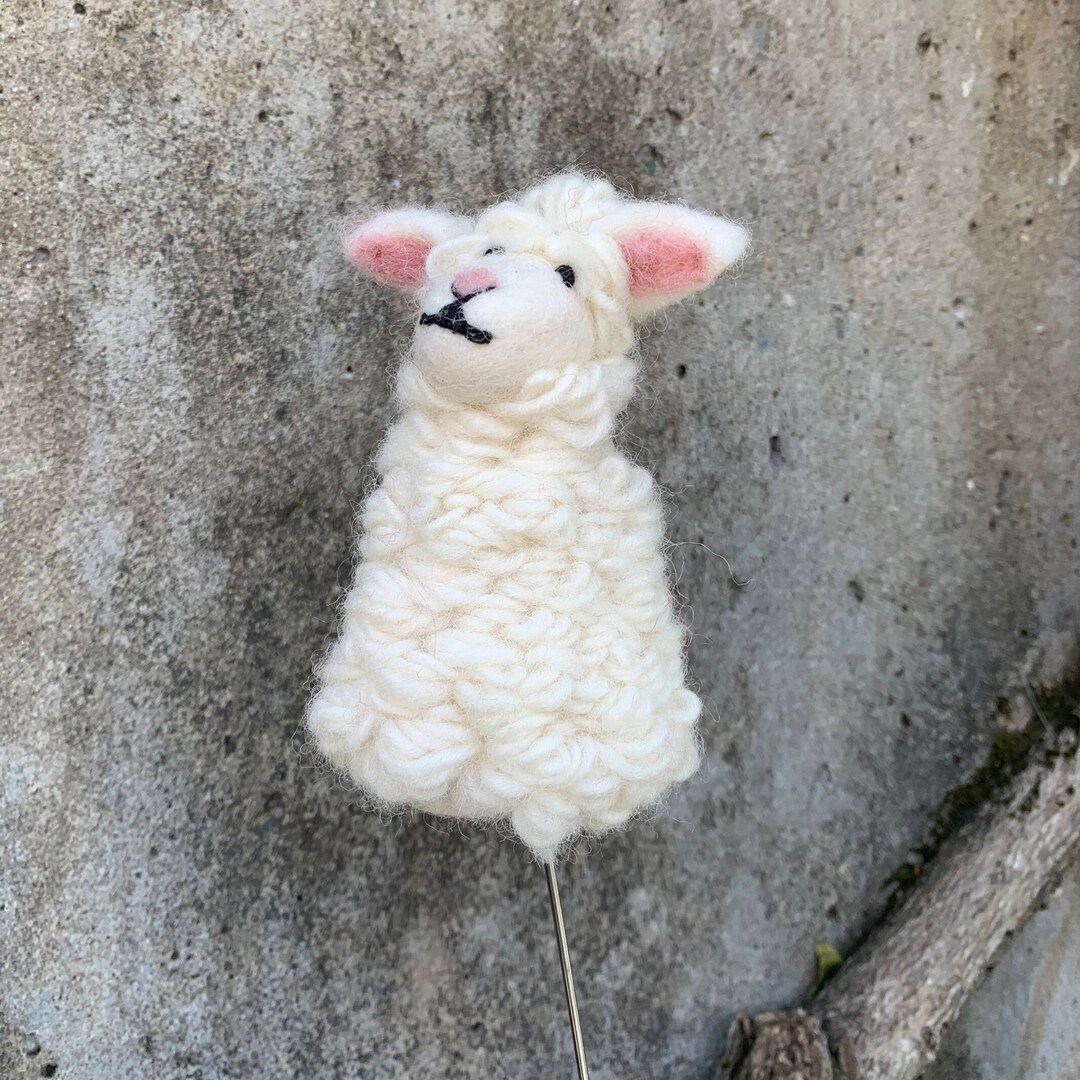Felt Sheep Finger Puppet Handmade Finger Puppet Childrens - Etsy