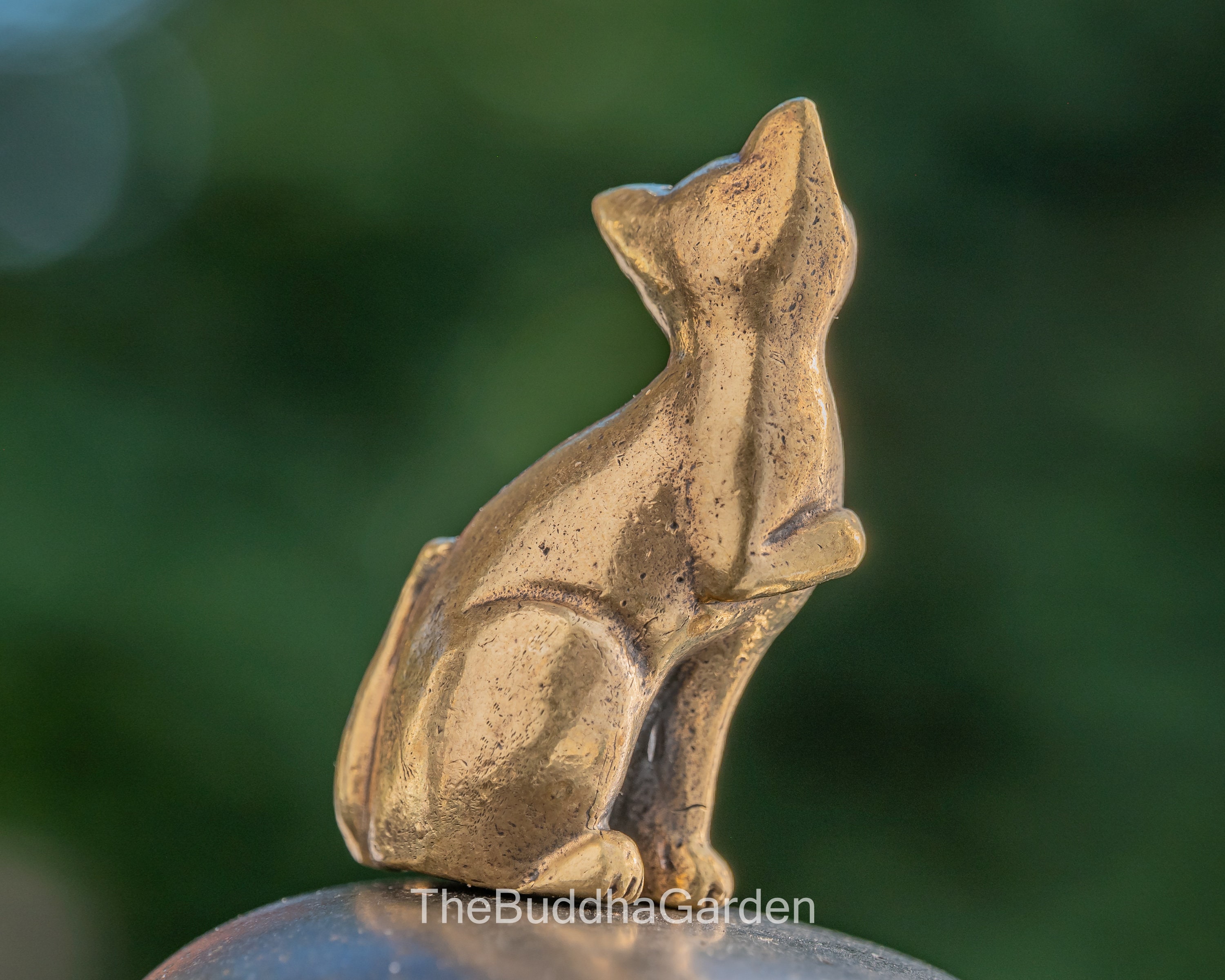 Small Cat Statue Made of Brass Cute Kitty Cat Figurine 1.5 - Etsy UK