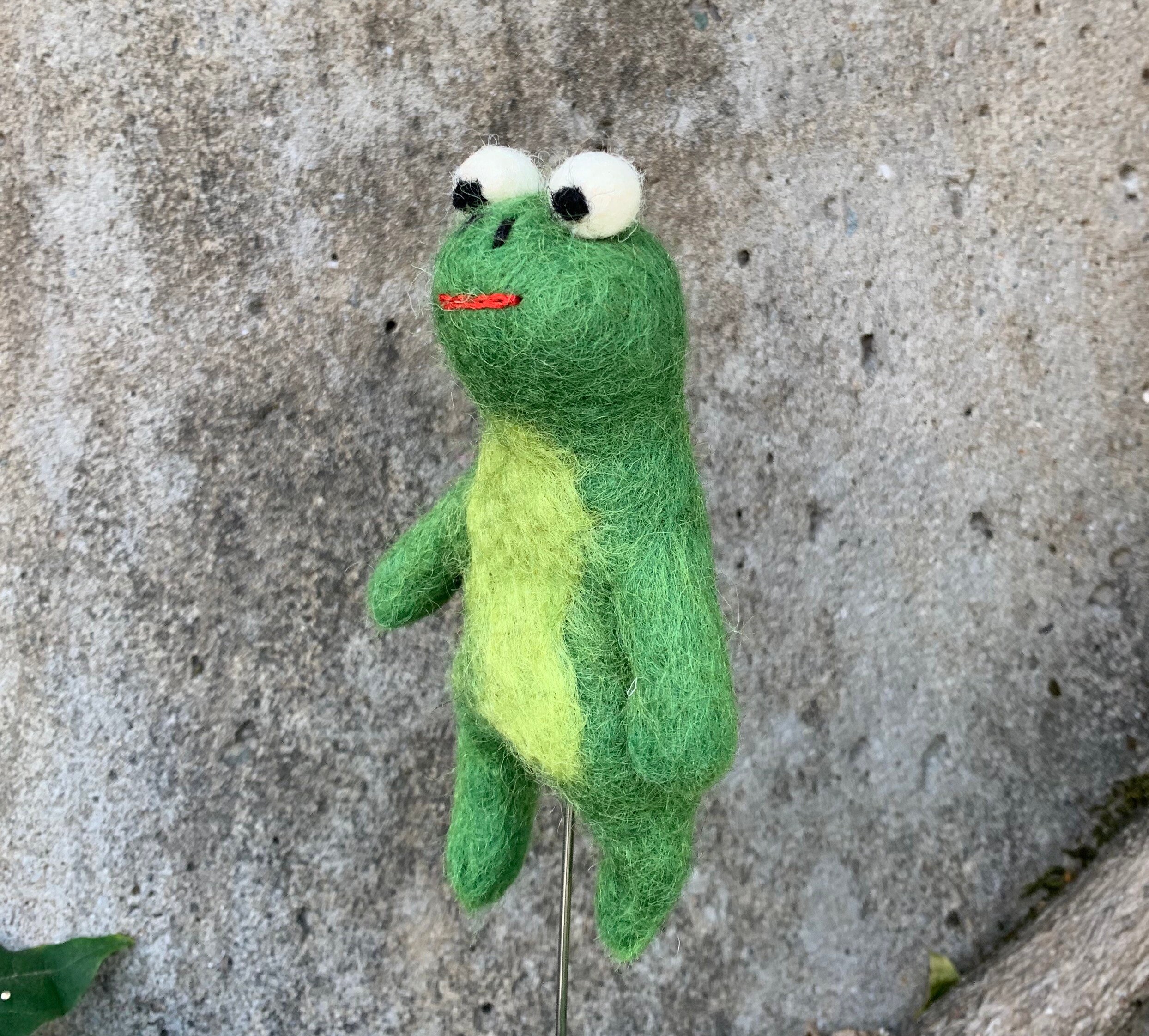 Frog Felt Finger Puppet Handmade Finger Puppet Childrens - Etsy