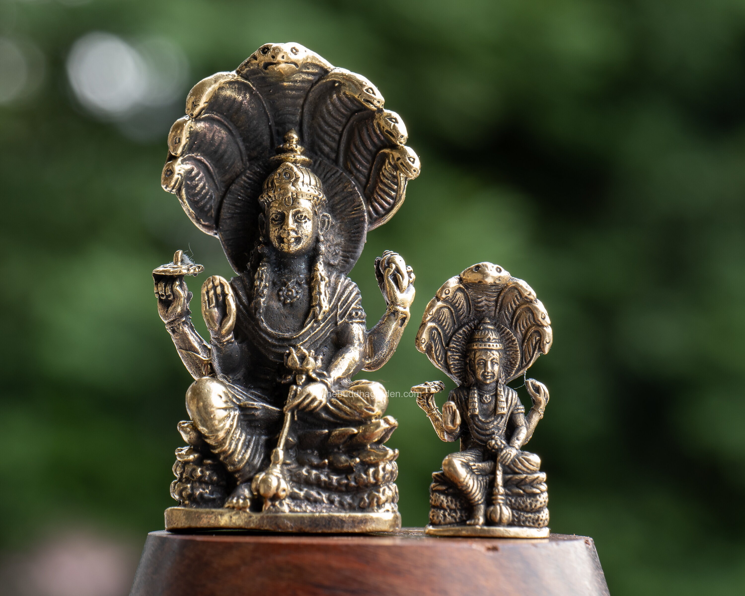 Vishnu Statue in Brass: Small Staute of Hindu God Vishnu God of ...