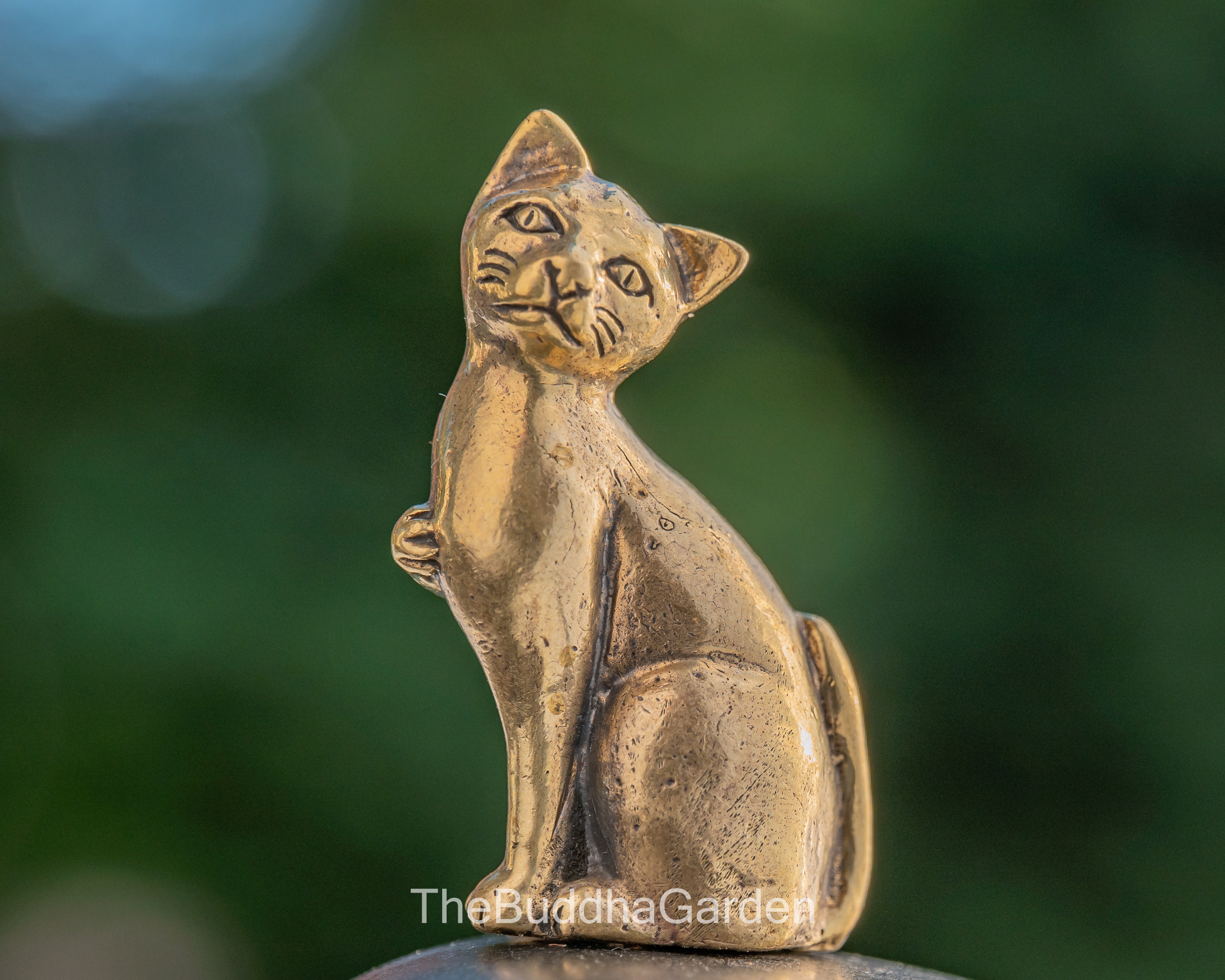 Small Cat Statue Made of Brass Cute Kitty Cat Figurine 1.5 - Etsy UK