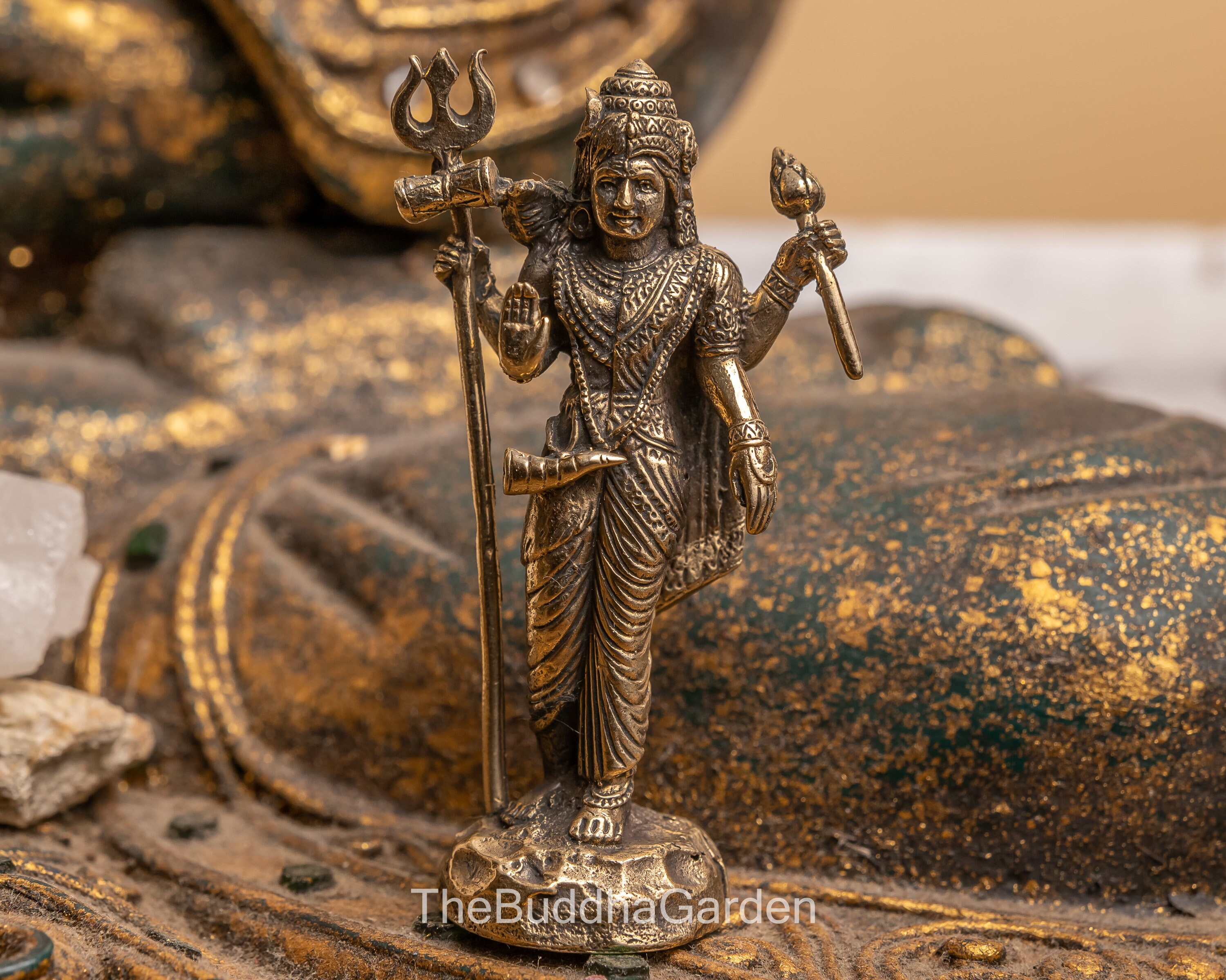 Standing Shiva Parvati Statue Shiva Shakti Sun and Moon Man | Etsy