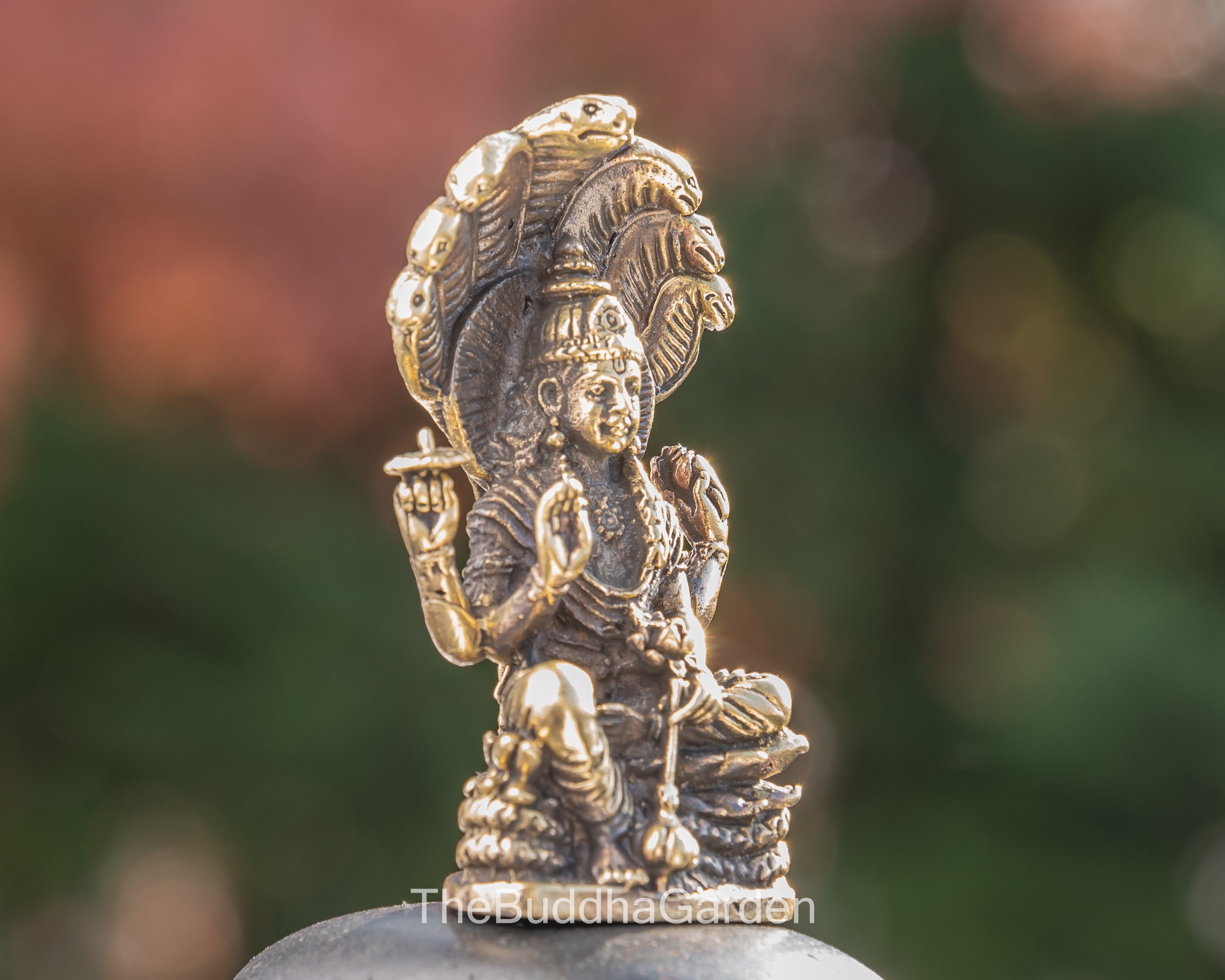 Vishnu Statue in Brass: Small Staute of Hindu God Vishnu God of ...