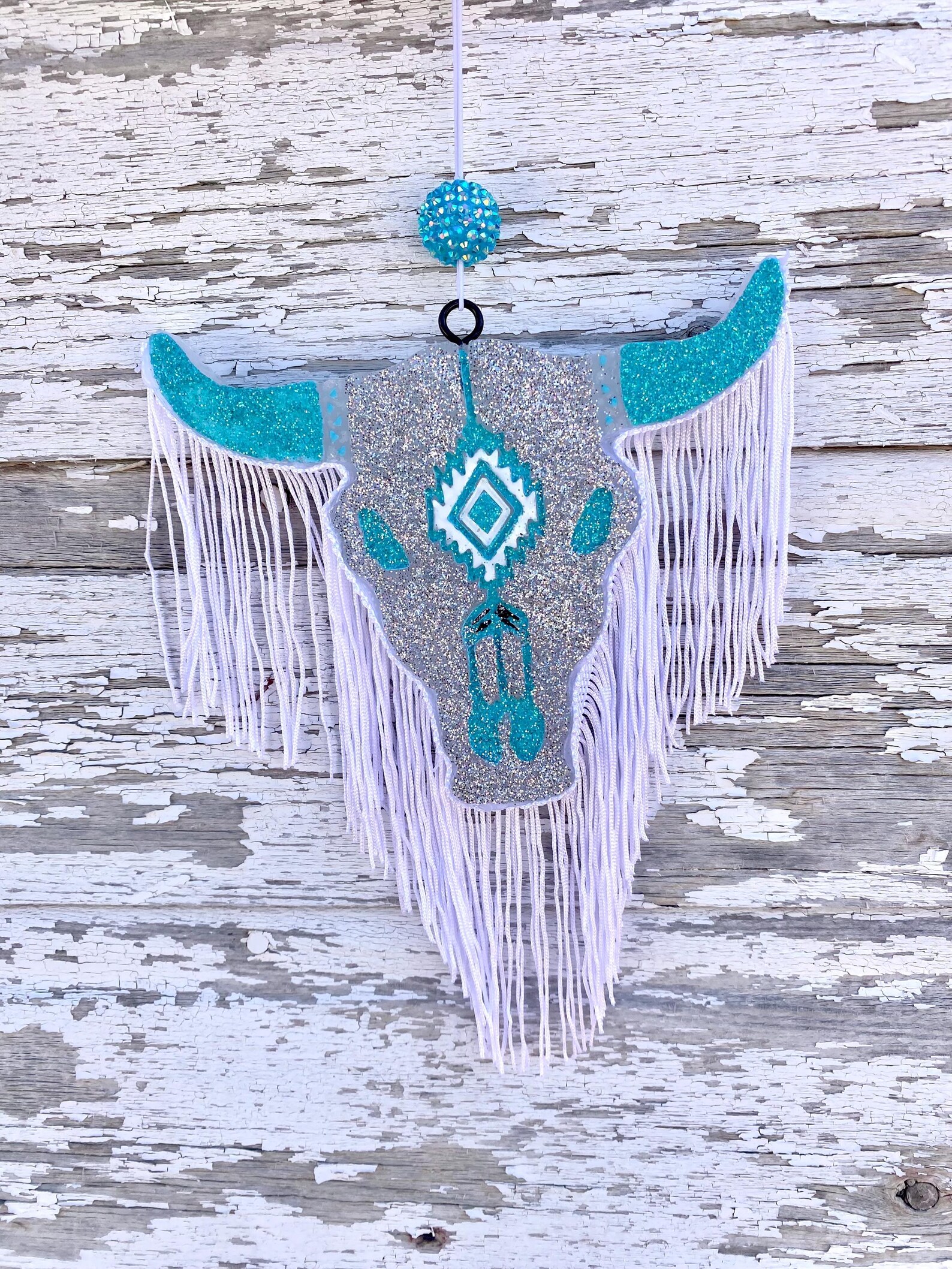 Cowskull Fringe Car Freshner | Western Car Freshie | Cute Car ...